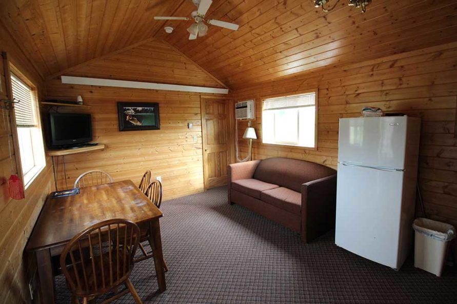 Kitchenette Cabin Interior | Eastbay Campground